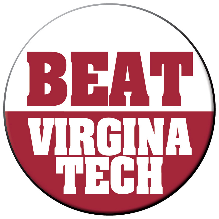 "BEAT VIRGINIA TECH" Gameday Button
