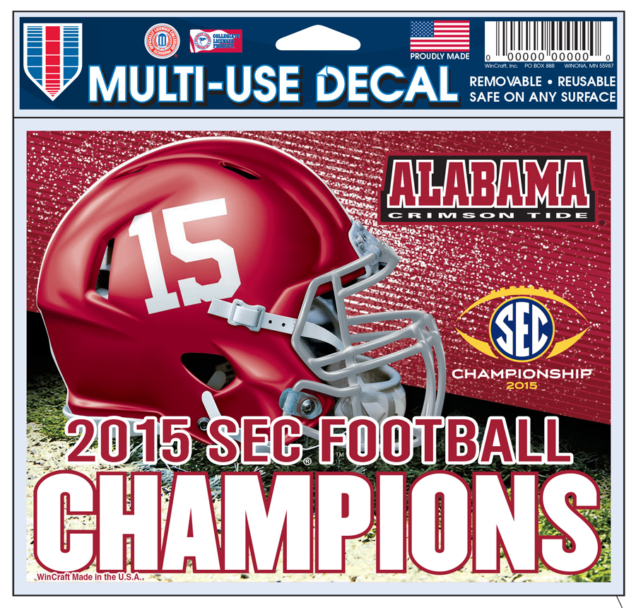 2015 SEC Champions Ultra Decal