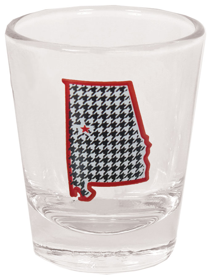 Houndstooth State Shot Glass